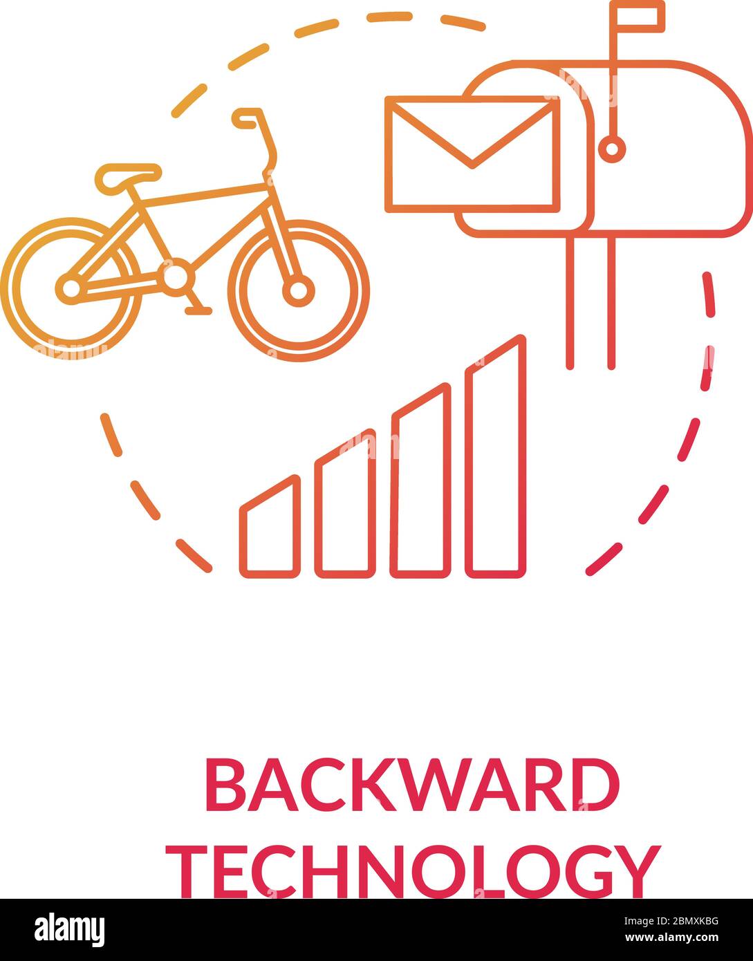 Backward technology red concept icon Stock Vector Image & Art - Alamy