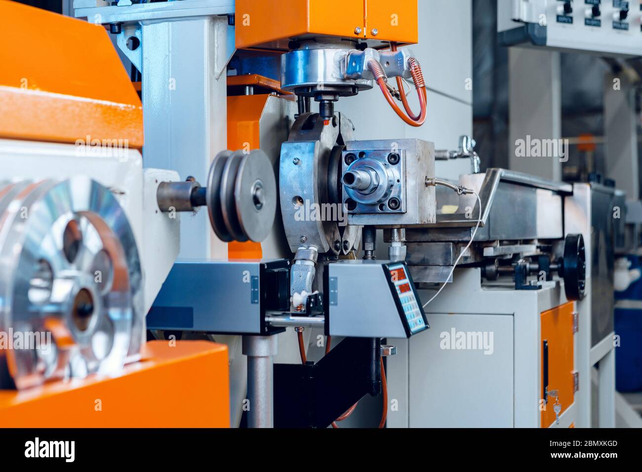 Inside the new factory manufacturing electrical cable. Cable production ...