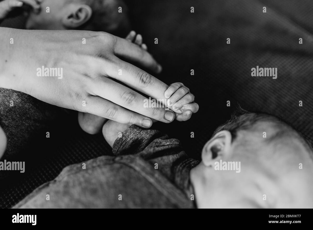 Infant features close up Stock Photo - Alamy