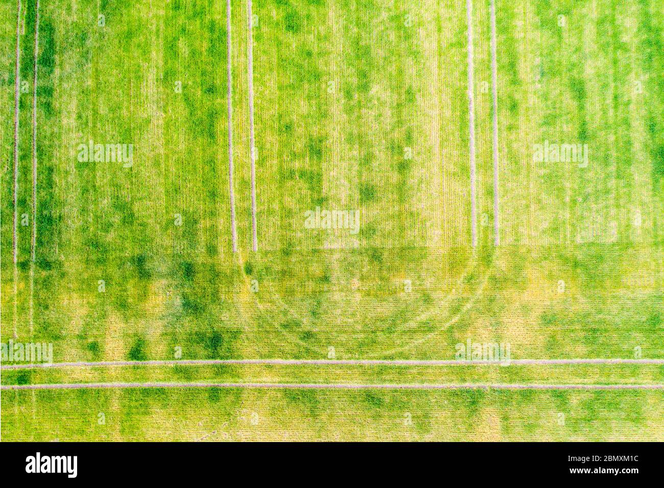 Above top view over tractor hi-res stock photography and images - Alamy