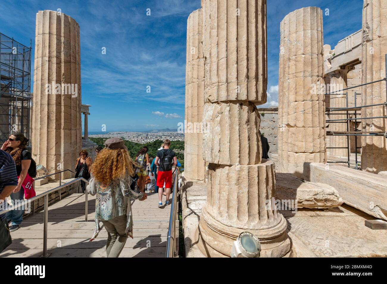 The Propylaea monumental gateway to the Acropolis of Athens in Athens ...