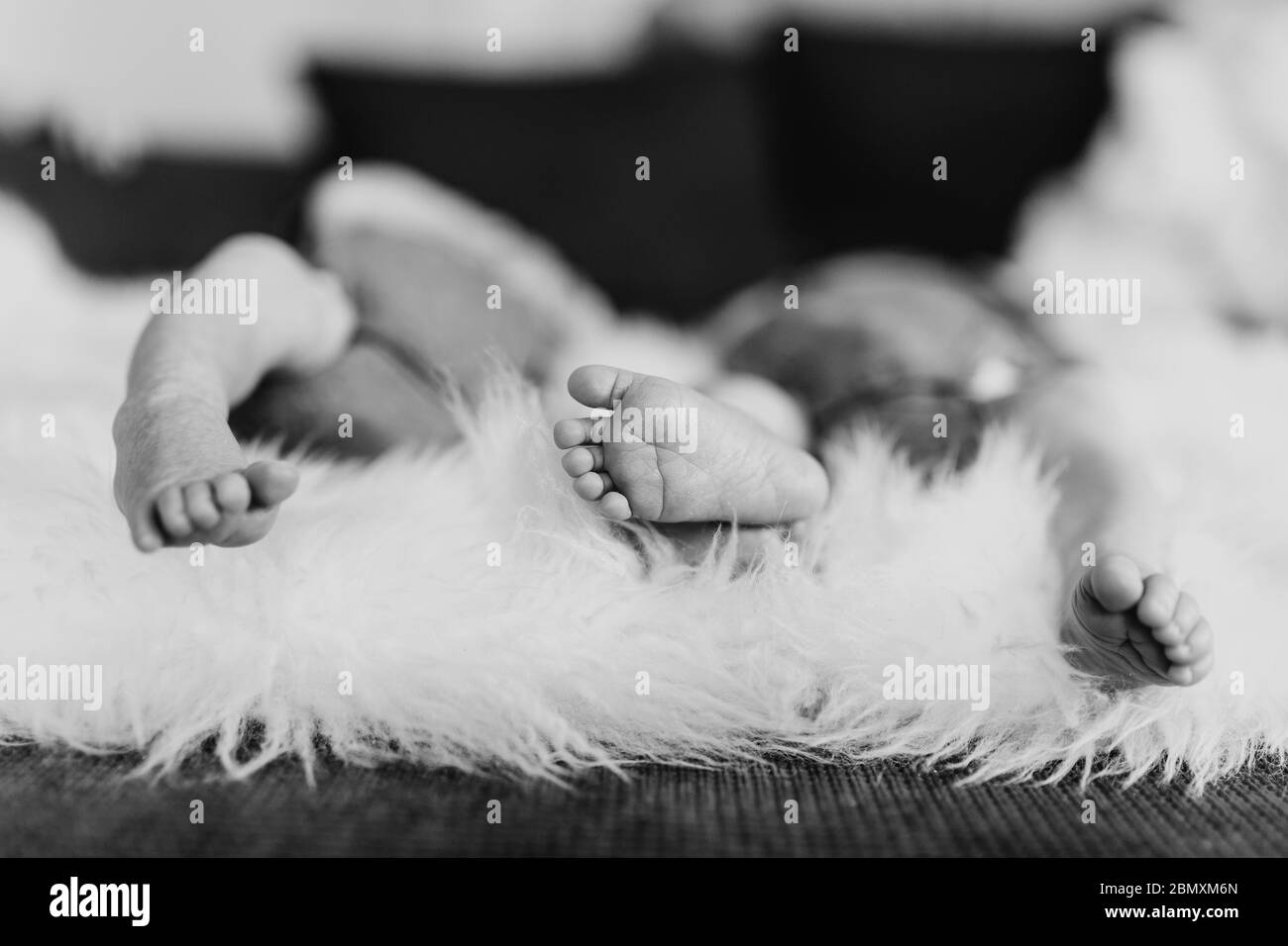 Infant features close up Stock Photo - Alamy