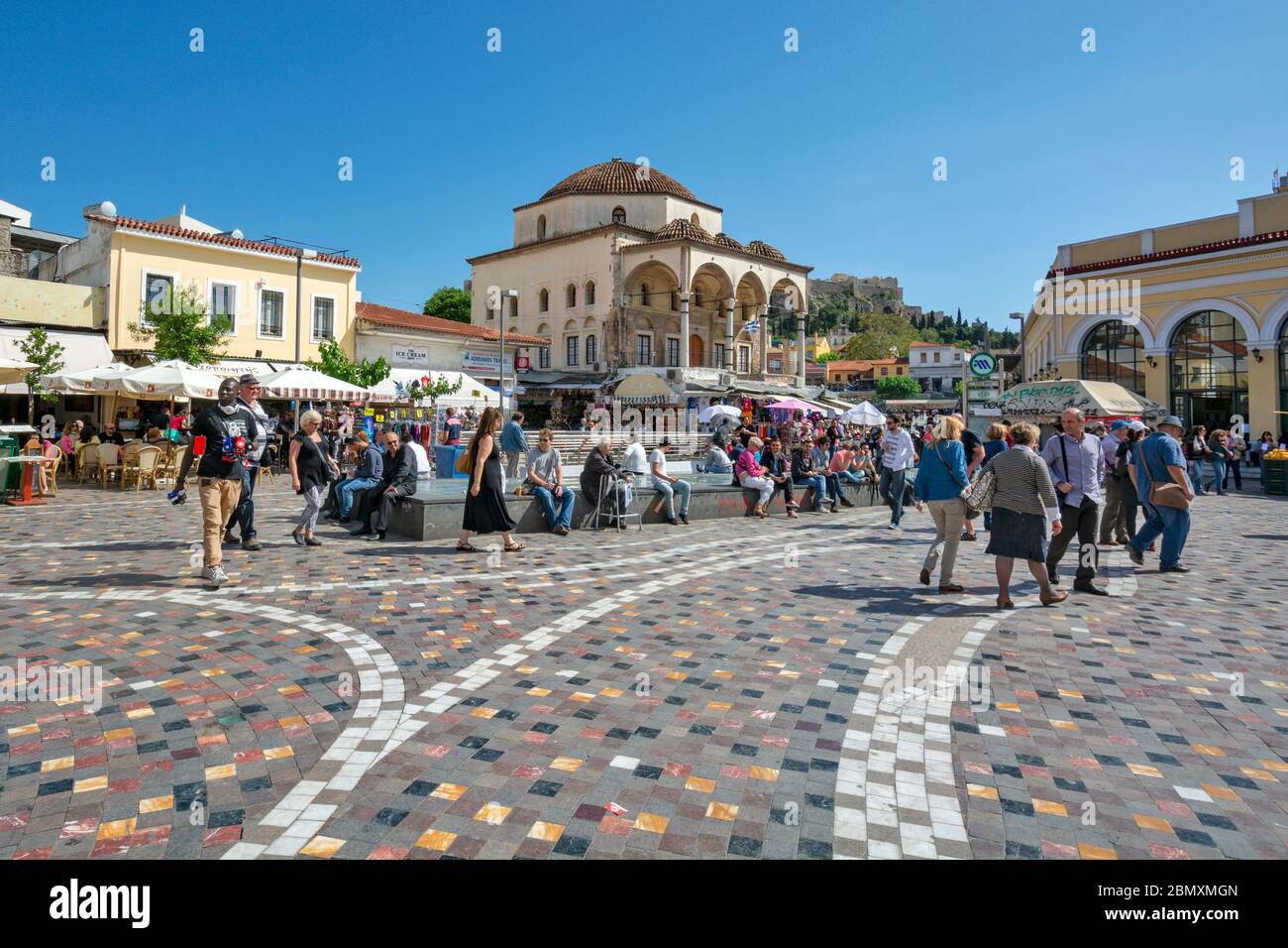 The Monastiraki Square in Athens, Greece Stock Photo - Alamy