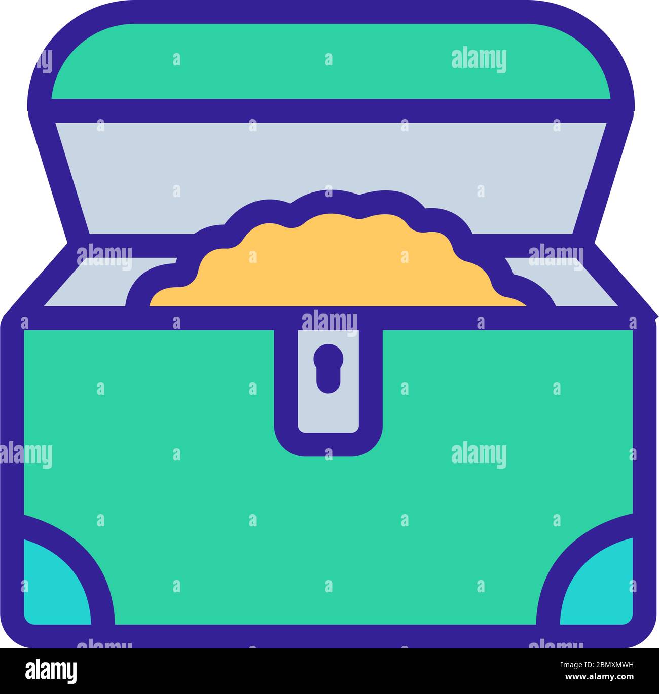 stacks of gold coins icon vector outline illustration Stock Vector ...