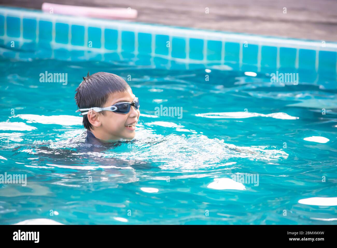 Boy boys male kids children goggles hi-res stock photography and images ...