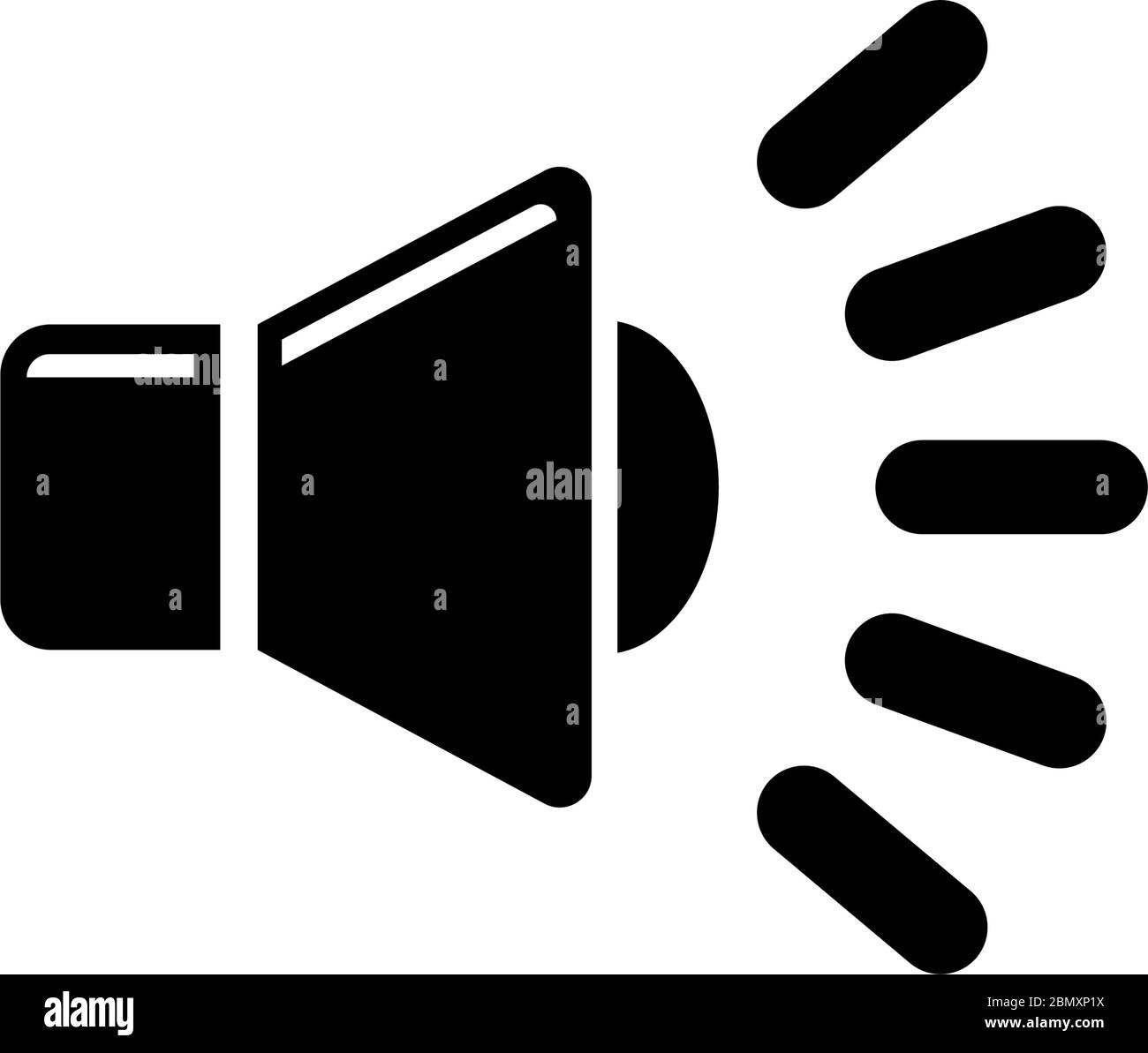 Speaker Volume, Music Noise, Audio Voice. Flat Vector Icon illustration ...