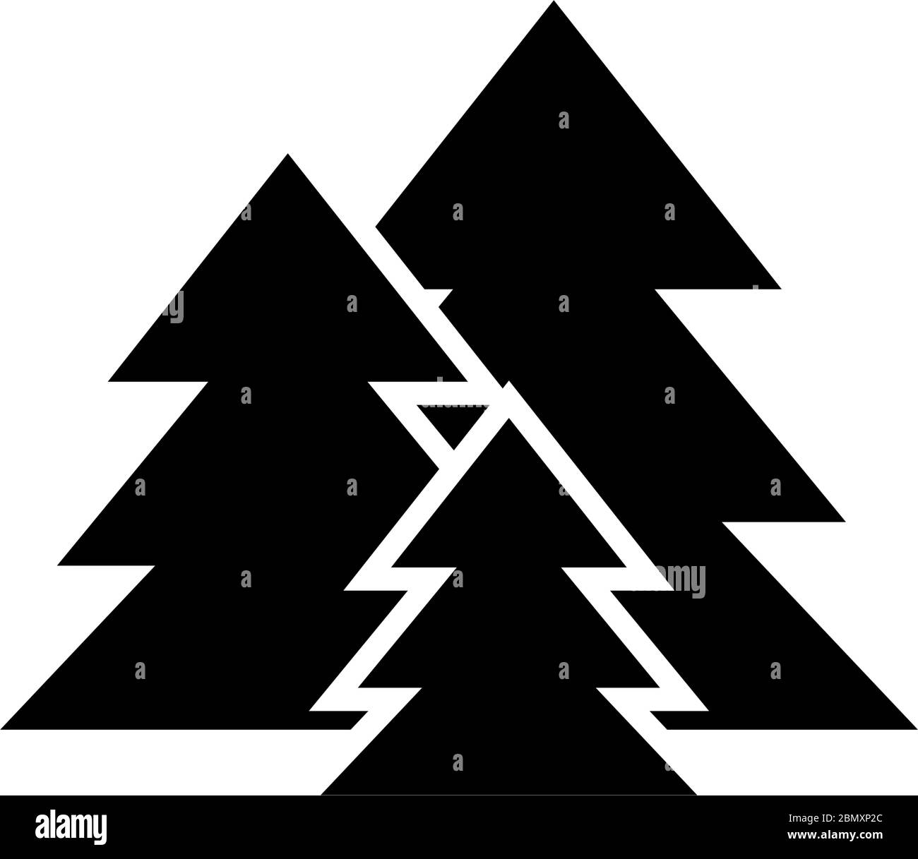 Redwood trees illustration hi-res stock photography and images - Alamy