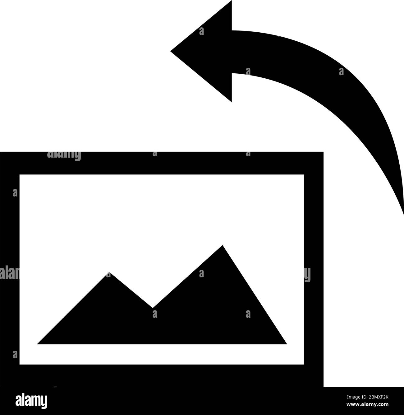 Image Rotation, Turn Photo, Turning Picture. Flat Vector Icon ...