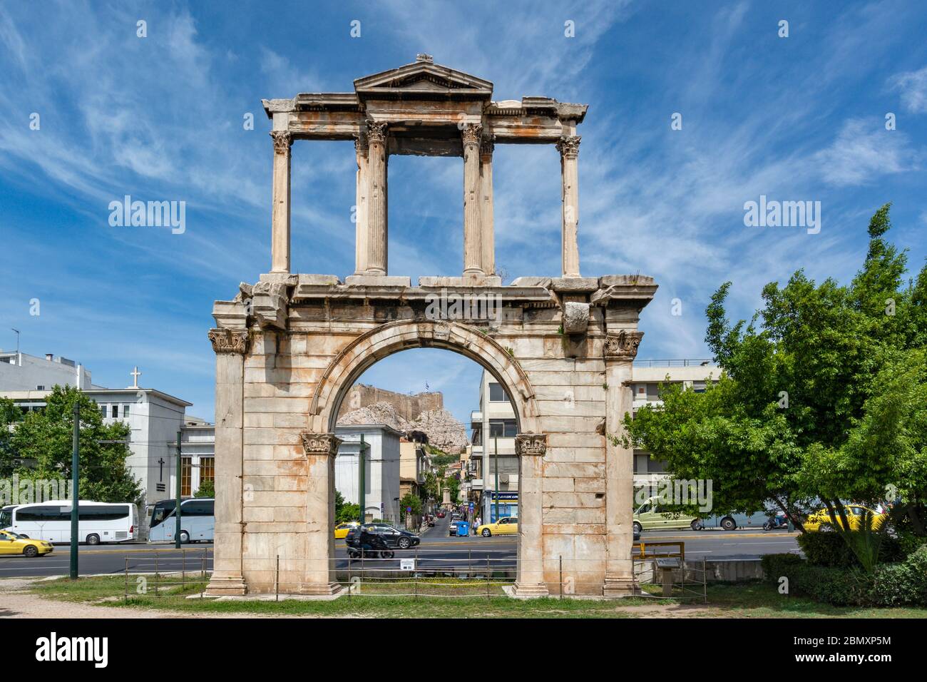 Greece athens arch hadrian hi-res stock photography and images - Alamy
