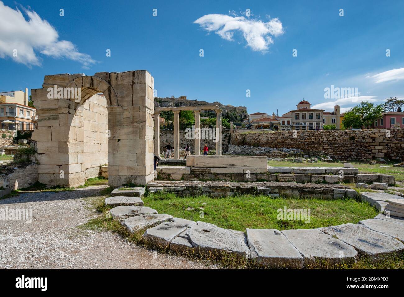 Hadrian's Library in Athens, Greece Stock Photo - Alamy