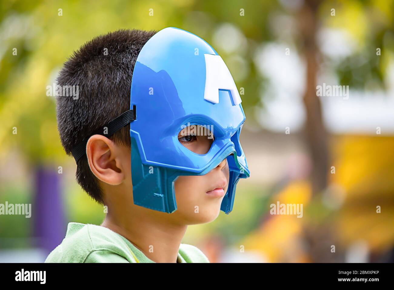 Blue mask and blue suit hi-res stock photography and images - Alamy