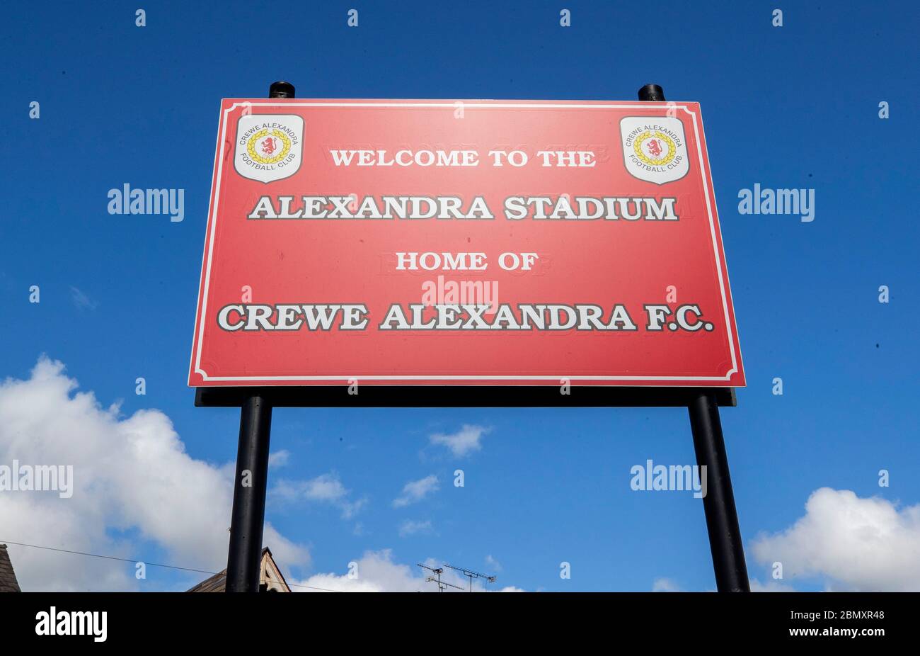 A general view of The Alexandra Stadium in Crewe, home of Crewe ...