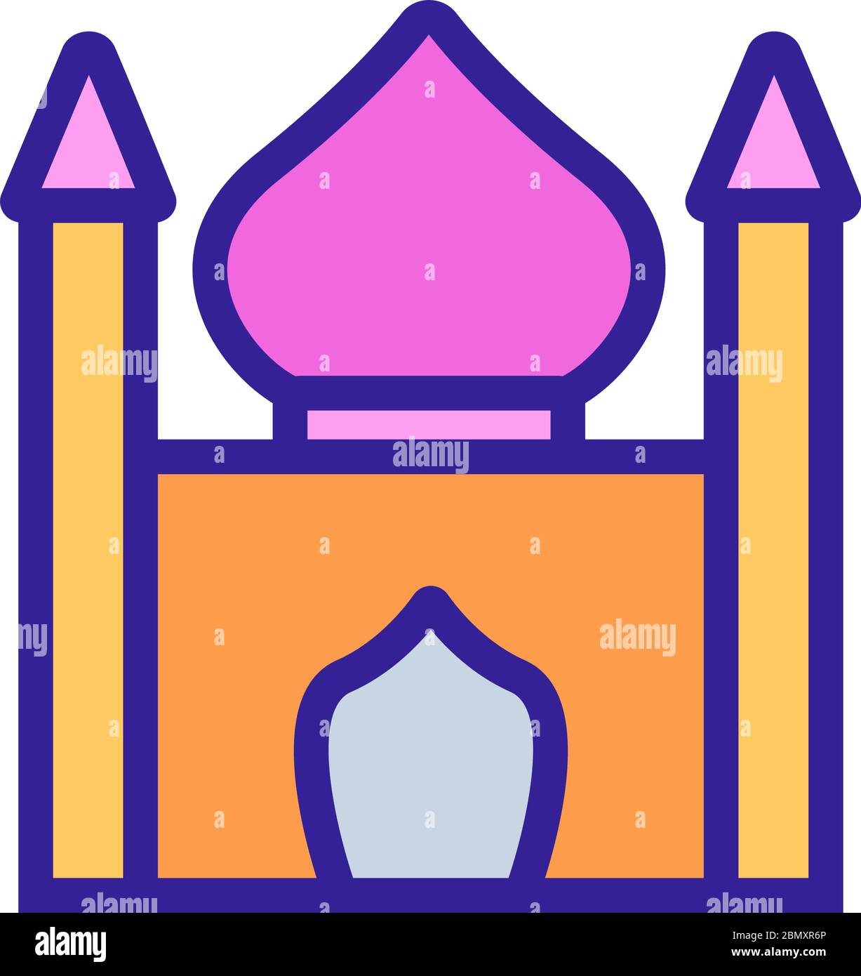 religious synagogue icon vector outline illustration Stock Vector Image ...