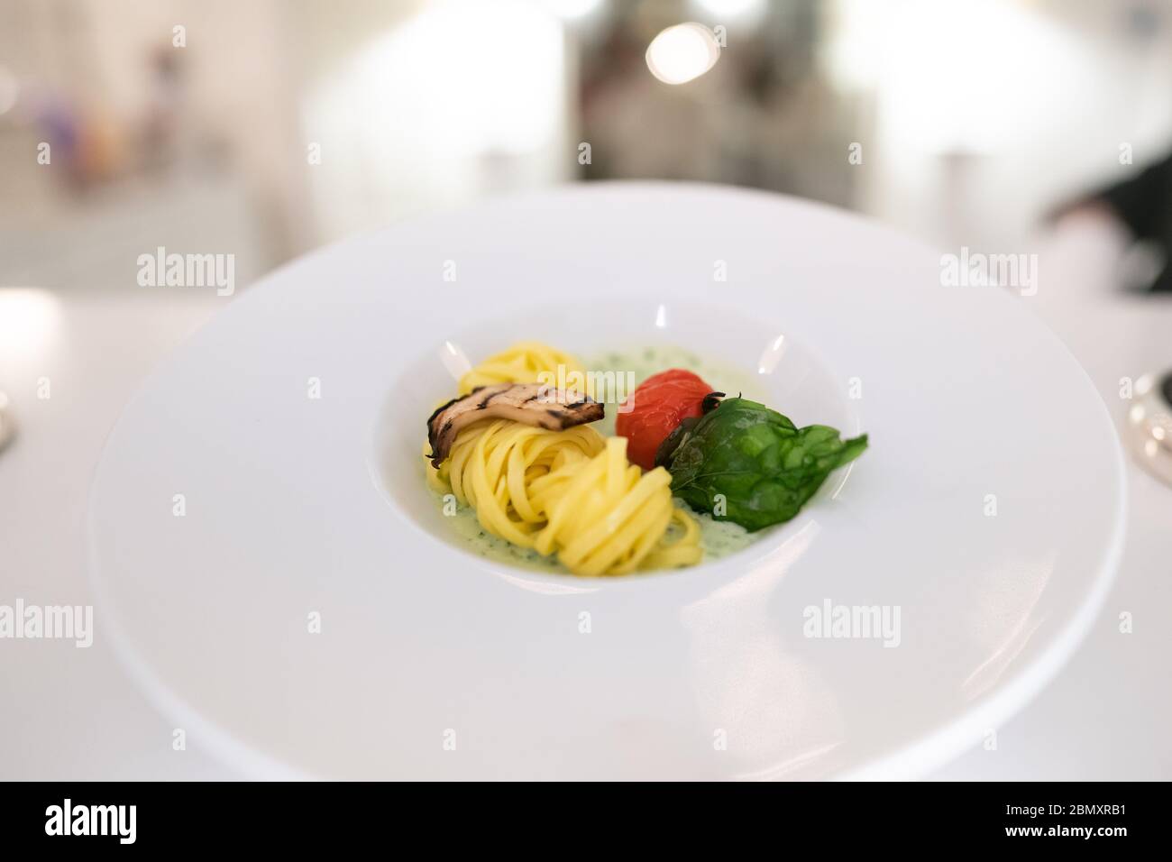 photo of a luxury artistic dish in a restaurant Stock Photo - Alamy