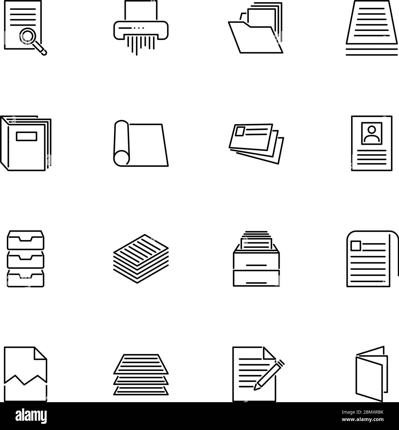 Office organization document flow Black and White Stock Photos & Images ...