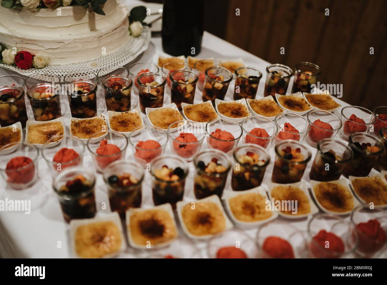 photo of a desert open buffet table Stock Photo - Alamy