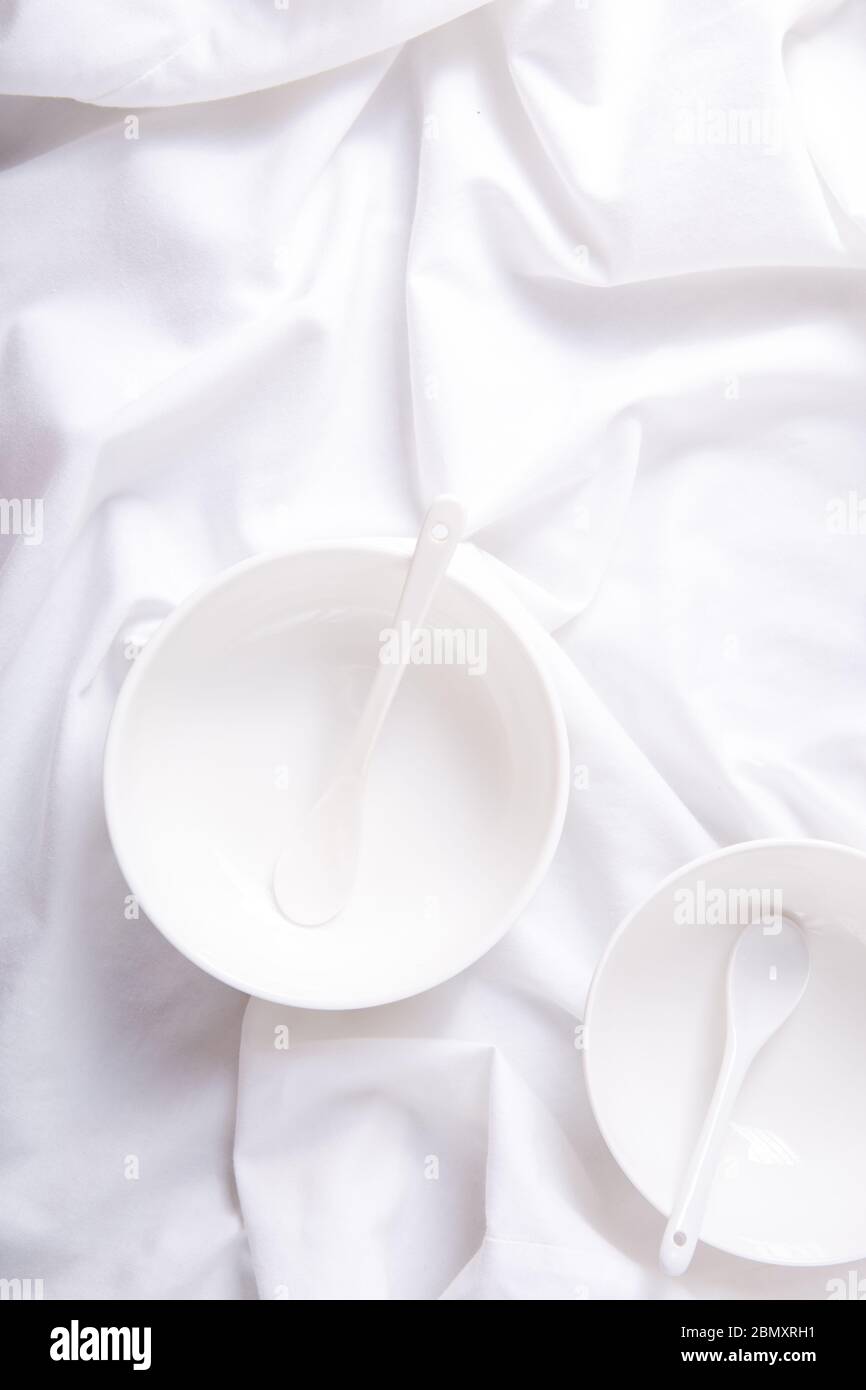 White monochrome Food background concept for design menu restaurant or ...