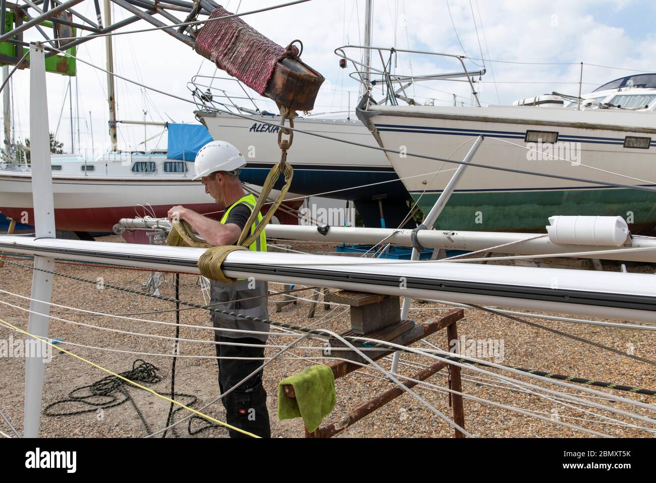 Boatyard launching hi-res stock photography and images - Alamy