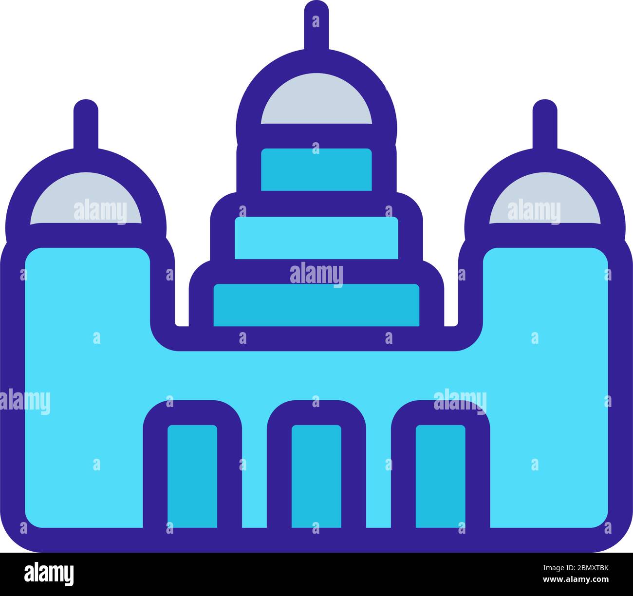 monastery appearance icon vector outline illustration Stock Vector ...