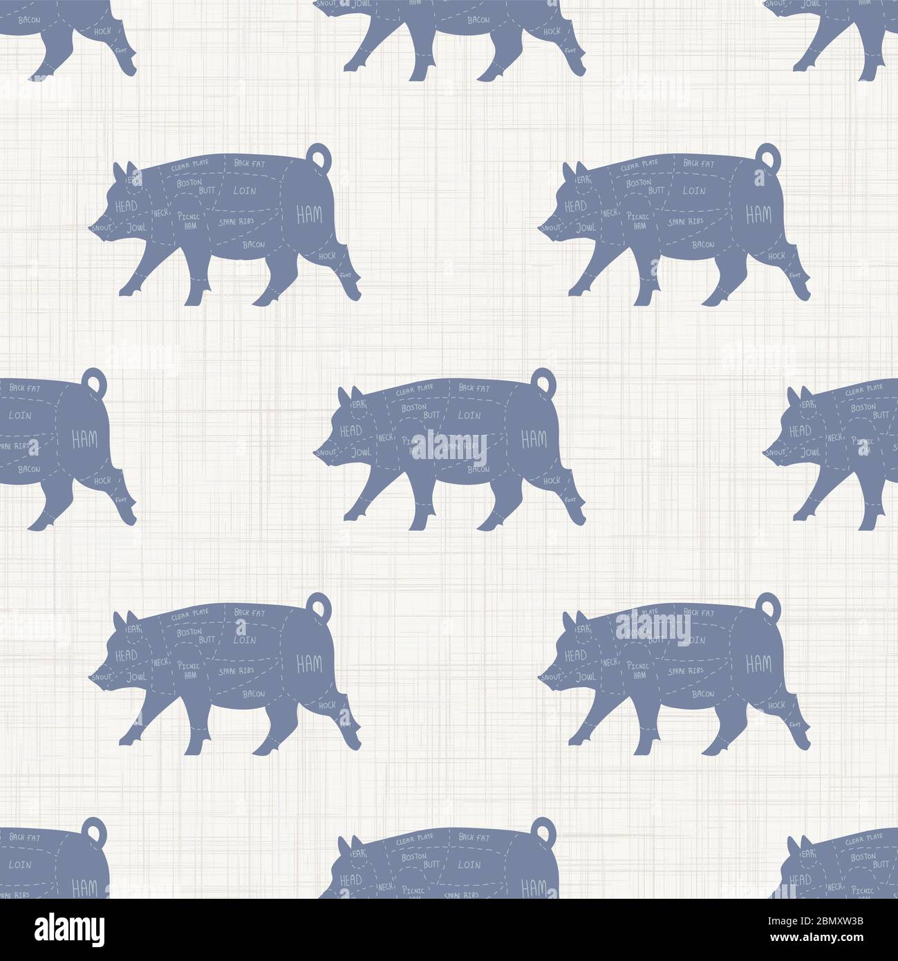 Pig charcuterie Stock Vector Images - Alamy
