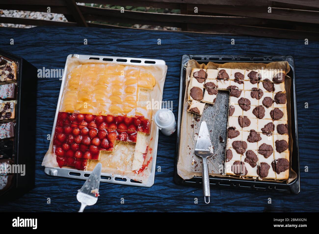photo of a desert open buffet table Stock Photo - Alamy
