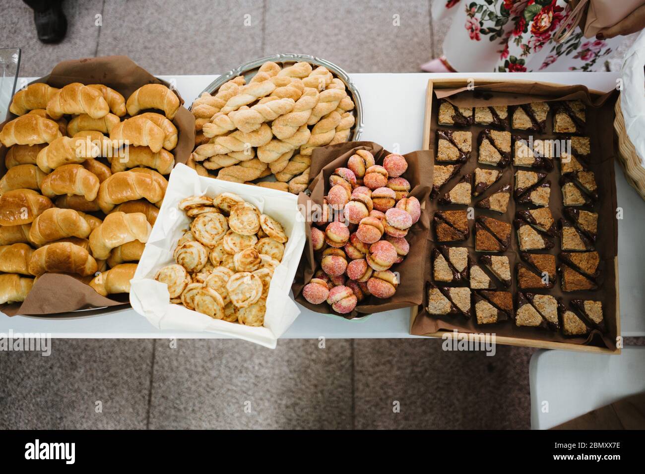 photo of a desert open buffet table Stock Photo - Alamy