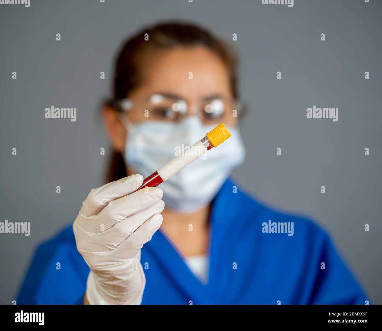 COVID-19. Doctor or lab technician scientist in PPE Personal Protective ...