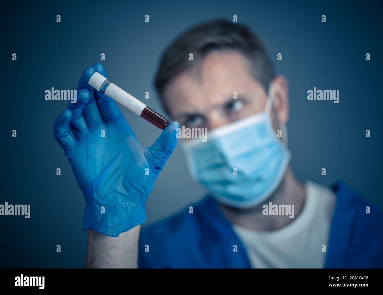 COVID-19. Doctor or lab technician scientist in PPE Personal Protective ...