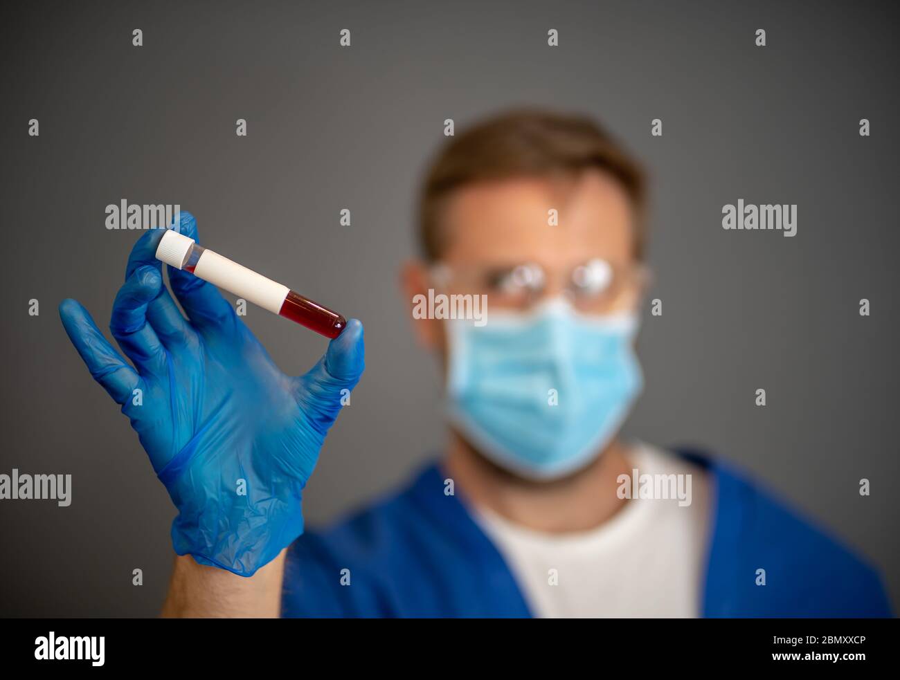 COVID-19. Doctor or lab technician scientist in PPE Personal Protective ...