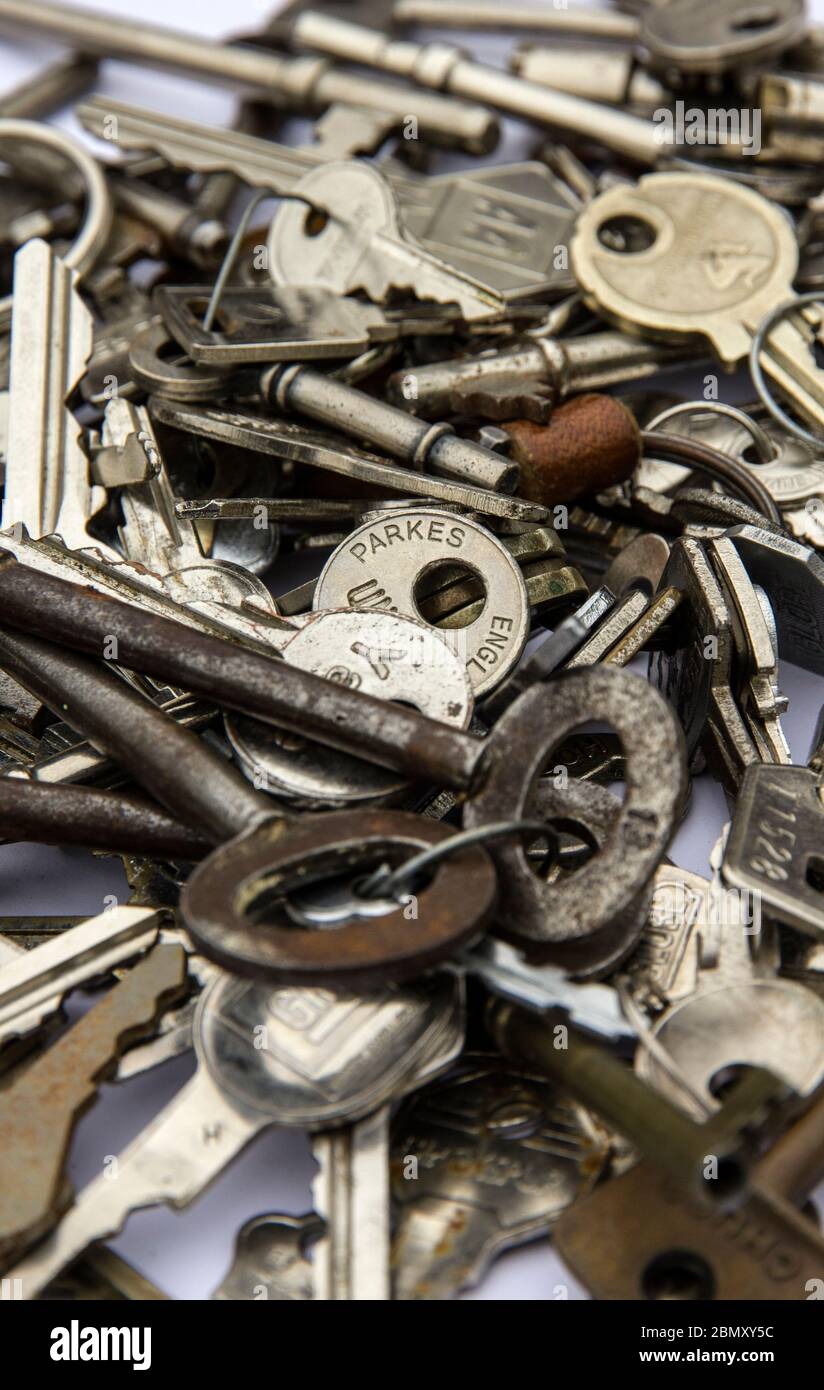 collection of old keys Stock Photo - Alamy