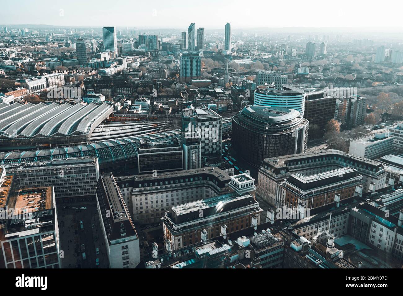 Overlooking the London Skyline from the London Eye Stock Photo - Alamy