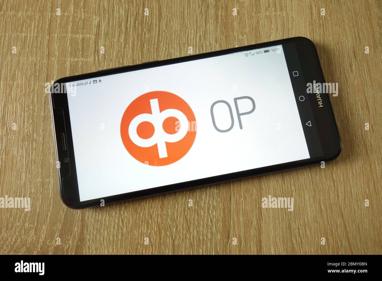 OP Financial Group logo displayed on smartphone Stock Photo - Alamy