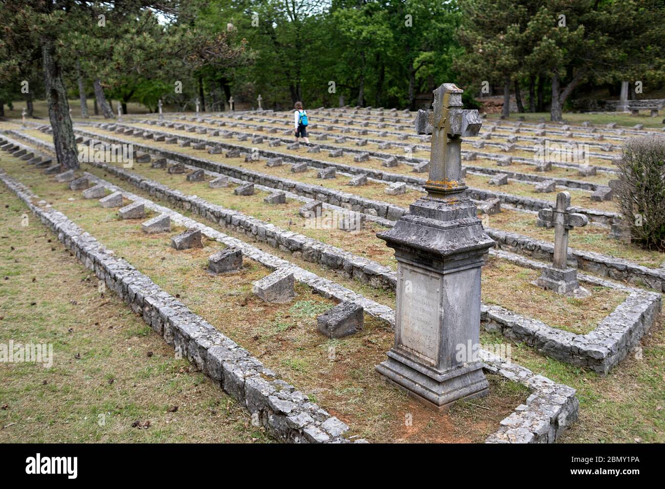 World War I Cemetery in Gorjansko, Slovenia, where are buried soldiers ...