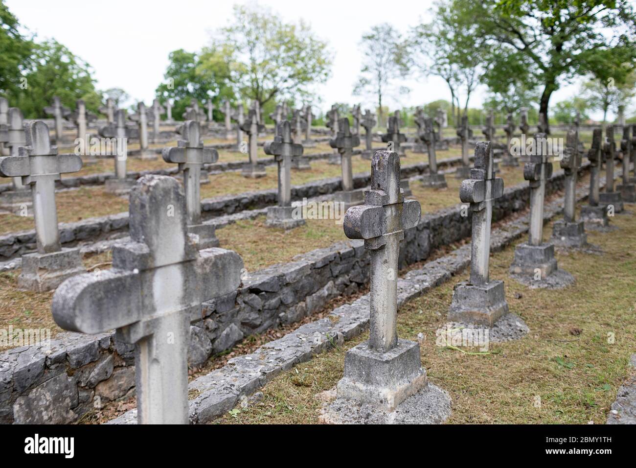 World War I Cemetery in Gorjansko, Slovenia, where are buried soldiers ...