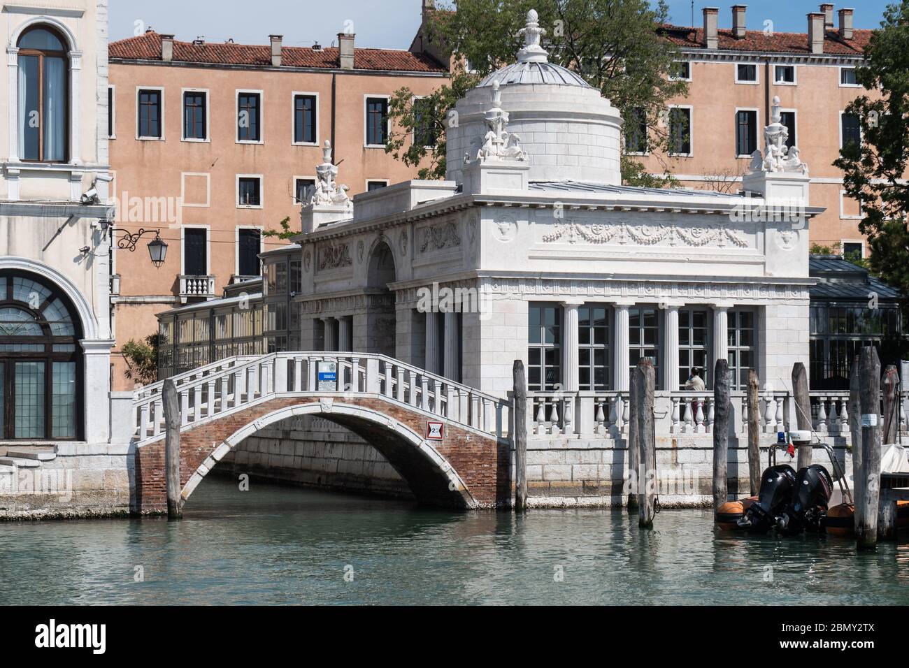 VENICE, ITALY - MAY 08:One of the buildings inside the Giardini Reali ...