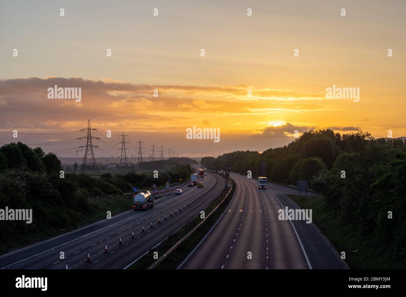 M56 motorway hi-res stock photography and images - Alamy