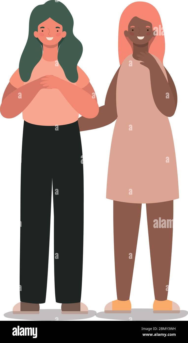Isolated happy women cartoons vector design Stock Vector Image & Art ...