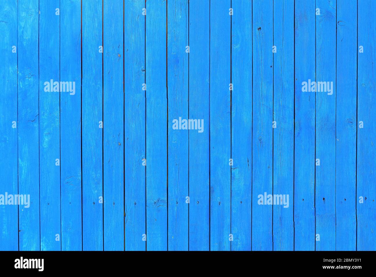 Painted blue old wooden fence hi-res stock photography and images - Alamy