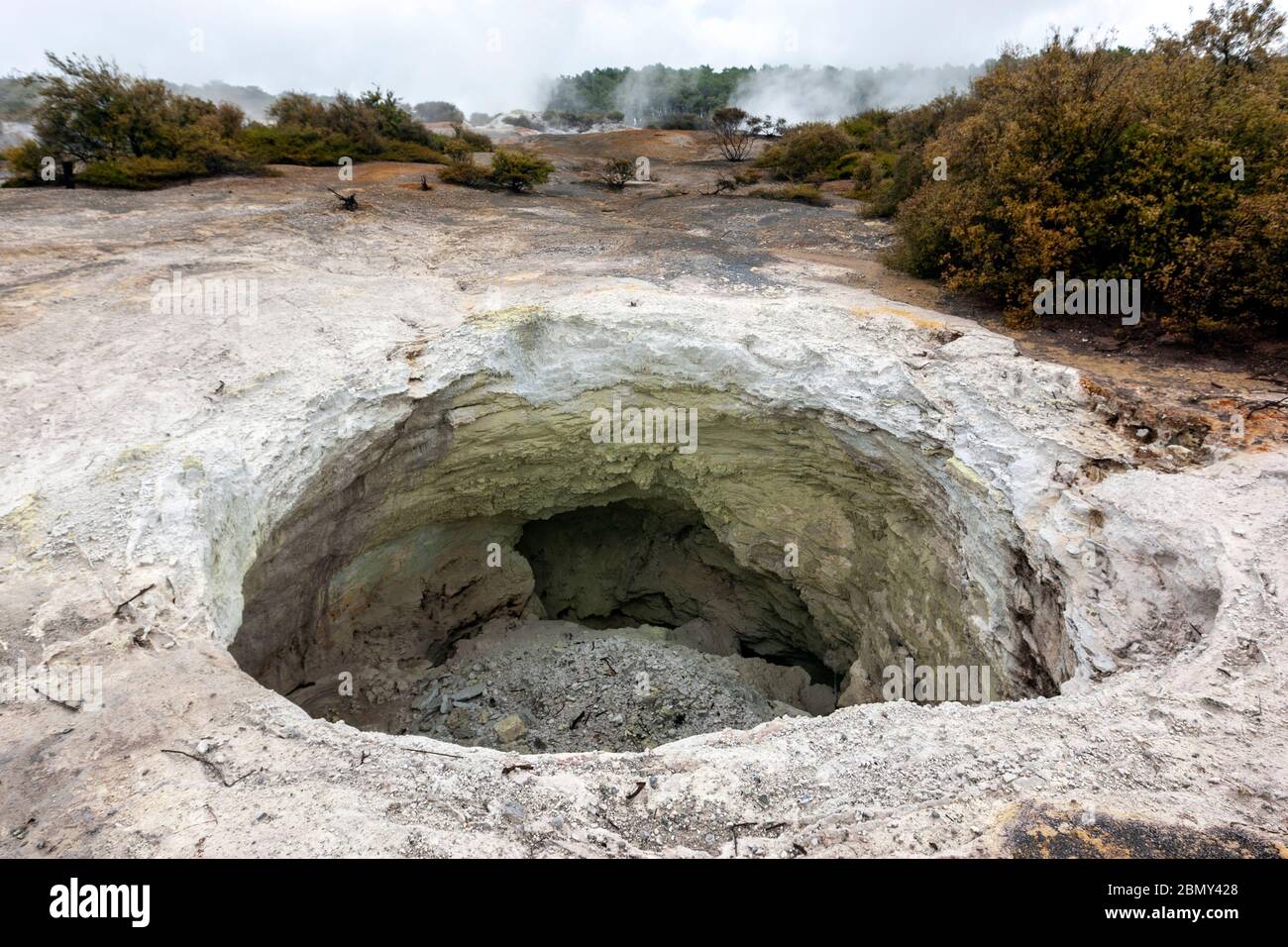 Wai-O-Tapu, Reporoa caldera, in New Zealand's Taupo Volcanic Zone Stock ...