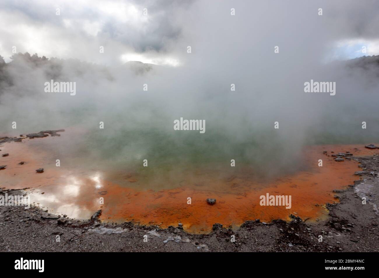 Champagne Pool, Wai-O-Tapu, Reporoa caldera, in New Zealand's Taupo ...