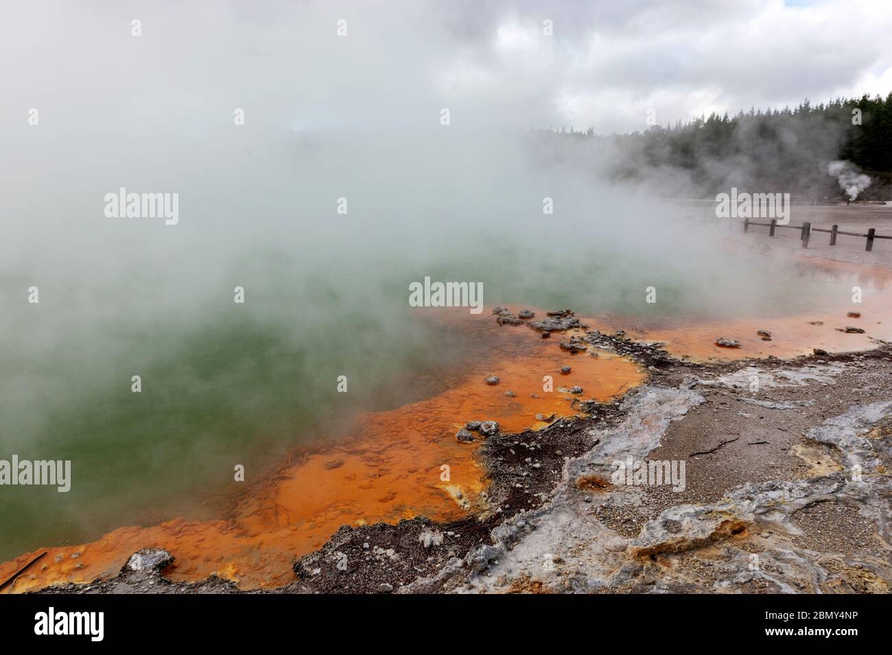 Champagne Pool, Wai-O-Tapu, Reporoa caldera, in New Zealand's Taupo ...