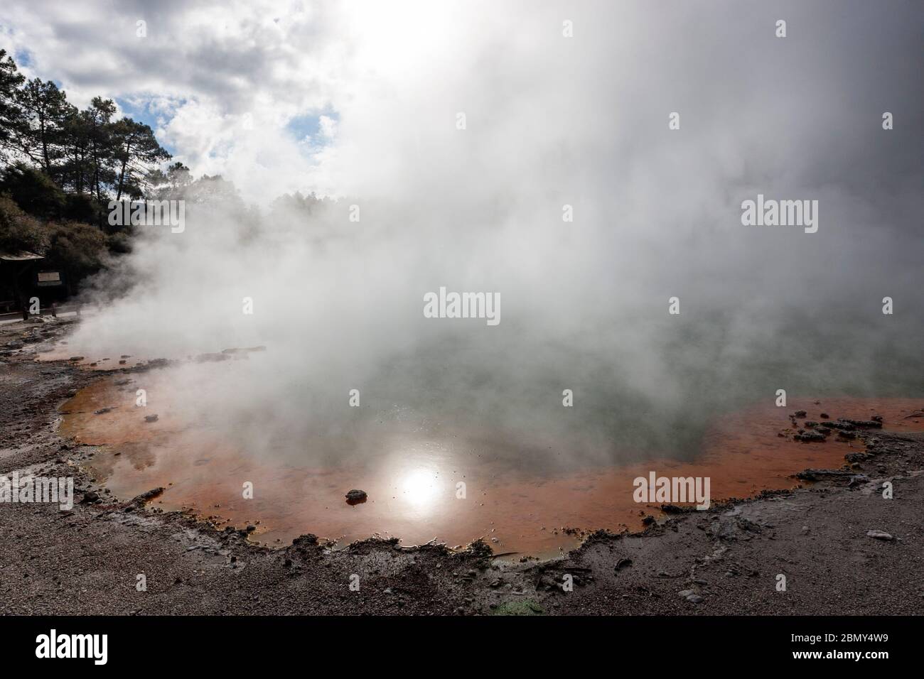 Champagne Pool, Wai-O-Tapu, Reporoa caldera, in New Zealand's Taupo ...