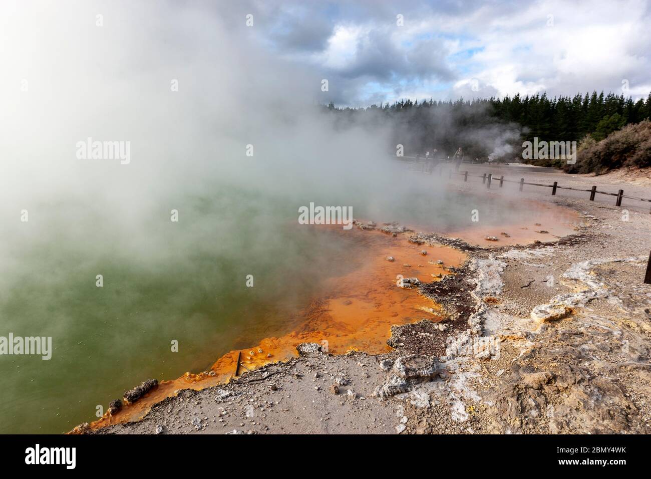 Champagne Pool, Wai-O-Tapu, Reporoa caldera, in New Zealand's Taupo ...