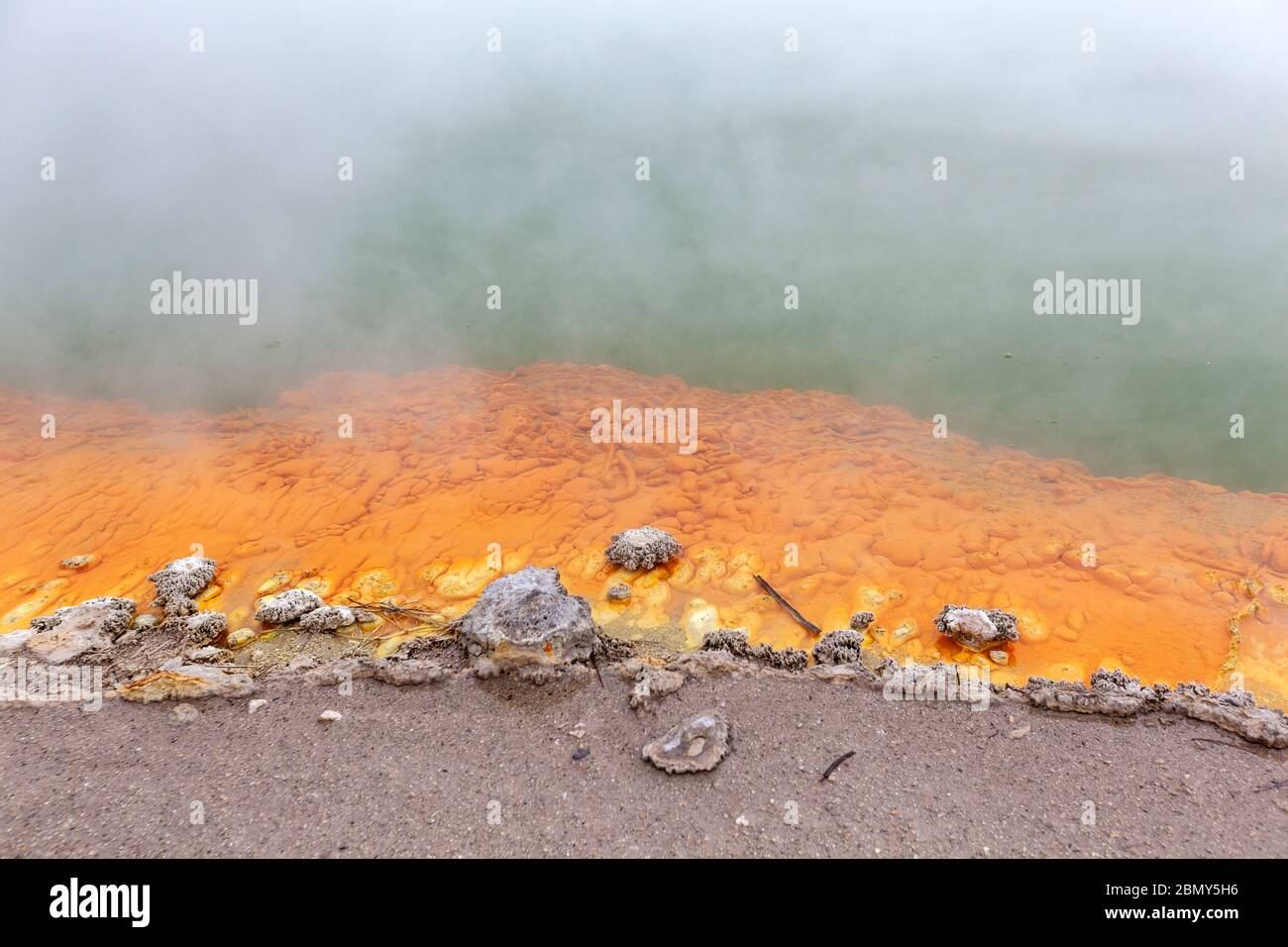 Champagne Pool, Wai-O-Tapu, Reporoa caldera, in New Zealand's Taupo ...