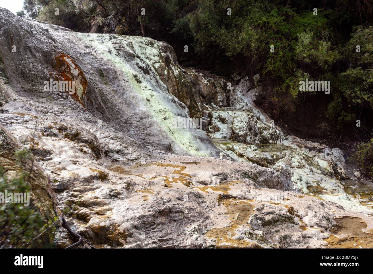 Wai-O-Tapu, Reporoa caldera, in New Zealand's Taupo Volcanic Zone Stock ...