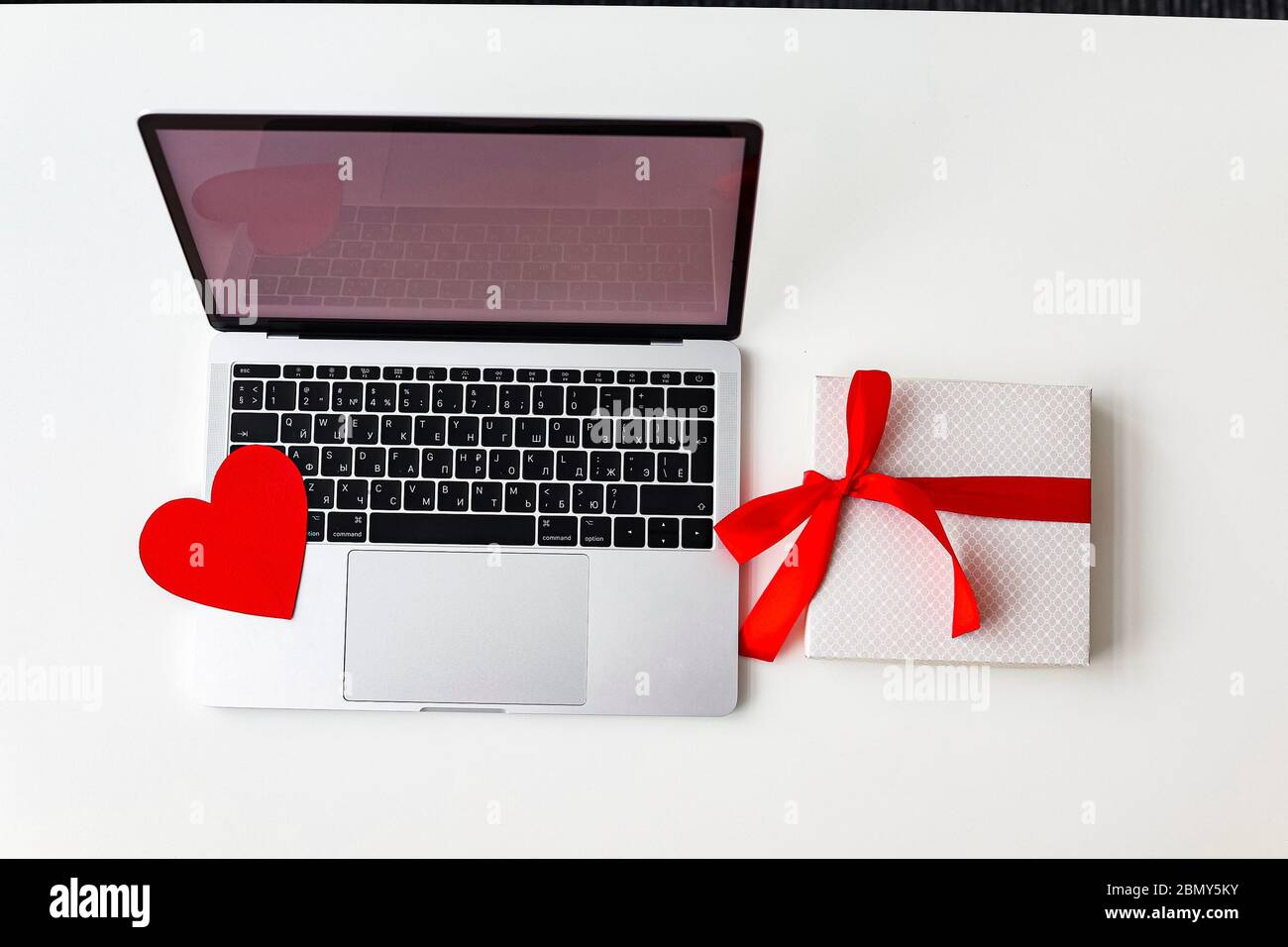 The romance Valentine heart composition Stock Photo - Alamy