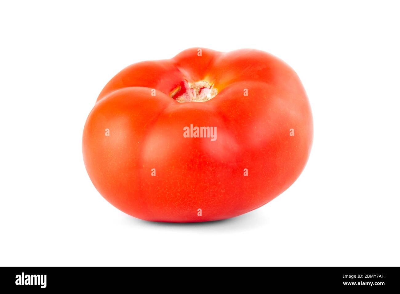 Red ripe tomato isolated on white background Stock Photo - Alamy
