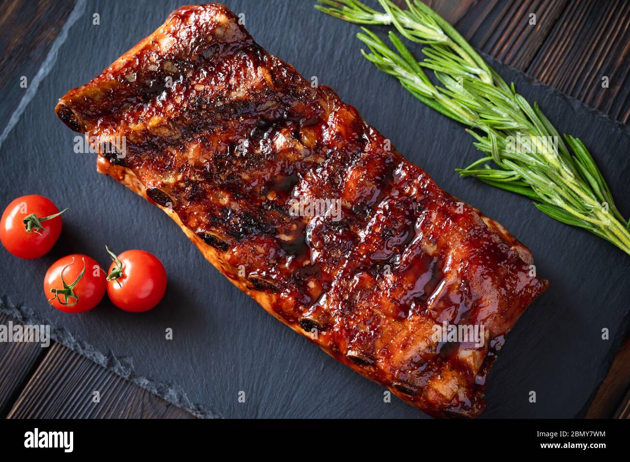 Bbq whole pork spare ribs rack hi-res stock photography and images - Alamy