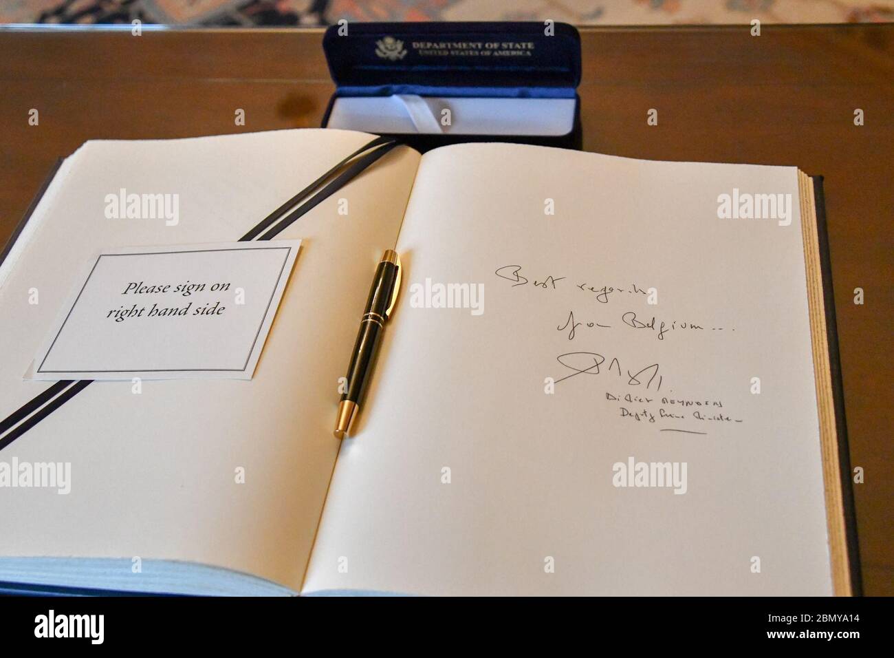 Didier reynders deputy prime minister hi-res stock photography and ...