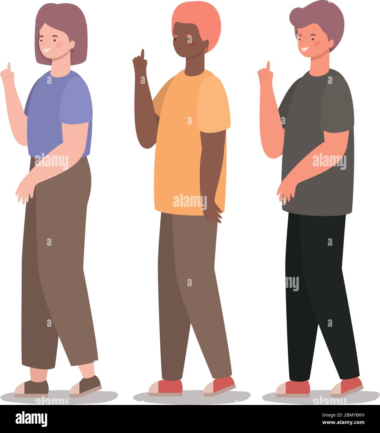 Sad and happy men Cut Out Stock Images & Pictures - Alamy